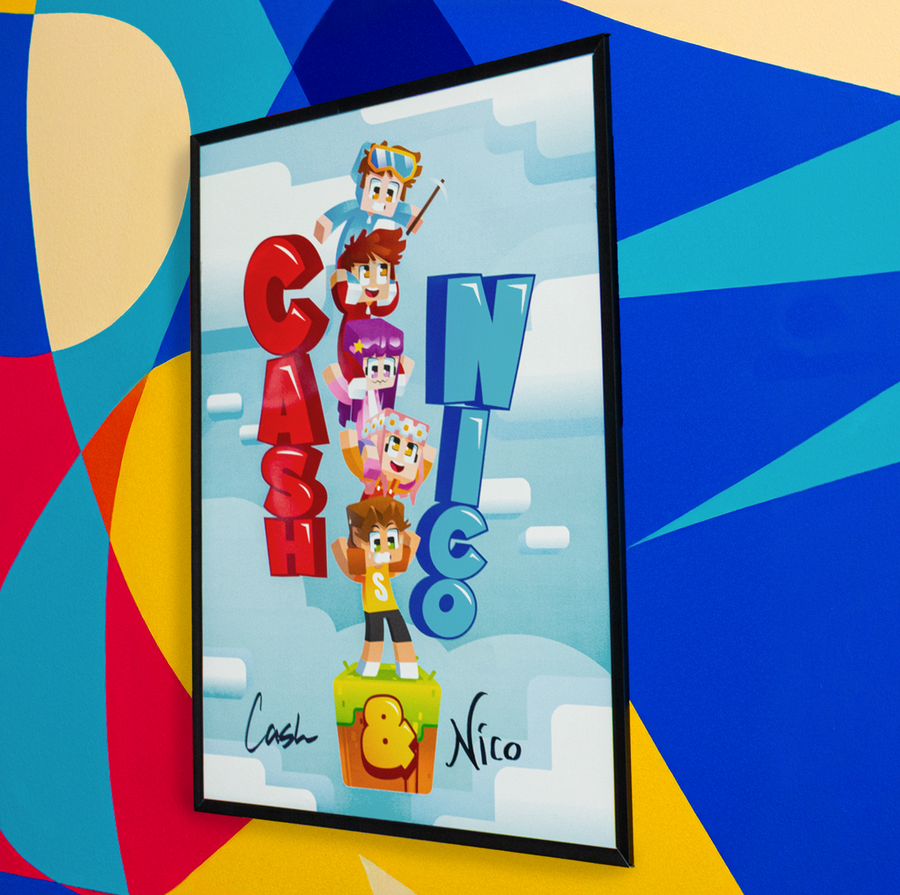 SIGNED Cash & Nico One Block Poster! – Cash&Nico